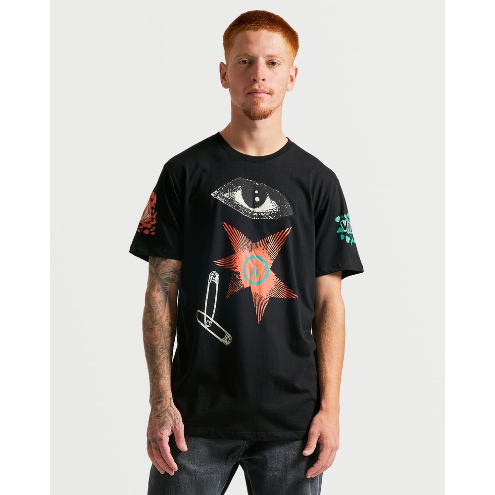 Camiseta Volcom Long Fit Holidazed Preta | Volcom Online Store - Volcom